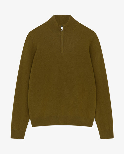 Men's Finest Cashmere 1/4 Zip Jumper | Rise & Fall
