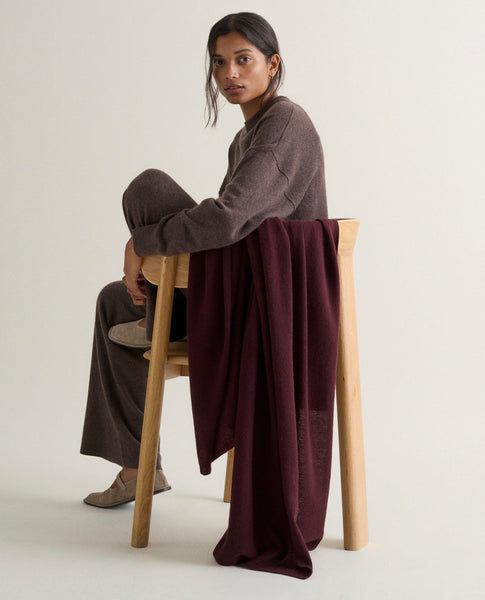 Oversized Cashmere Wrap | 100% Cashmere Wrap Shawl | Rise & Fall