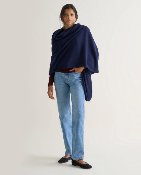 Oversized Cashmere Wrap | 100% Cashmere Wrap Shawl | Rise & Fall