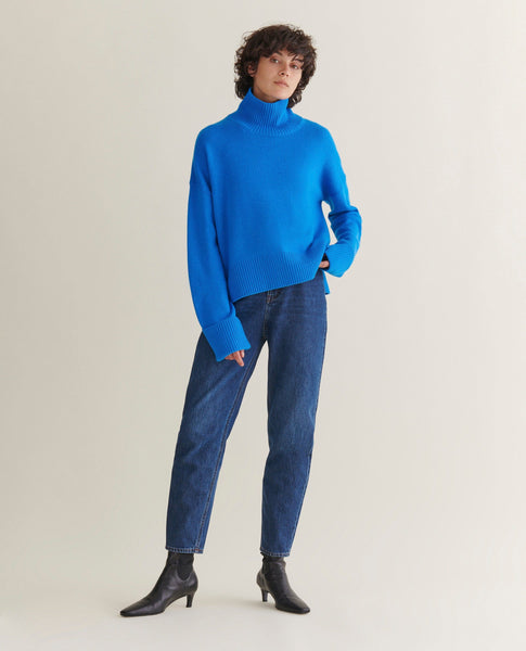 Women's Cashmere Merino High Neck Jumper – Rise & Fall