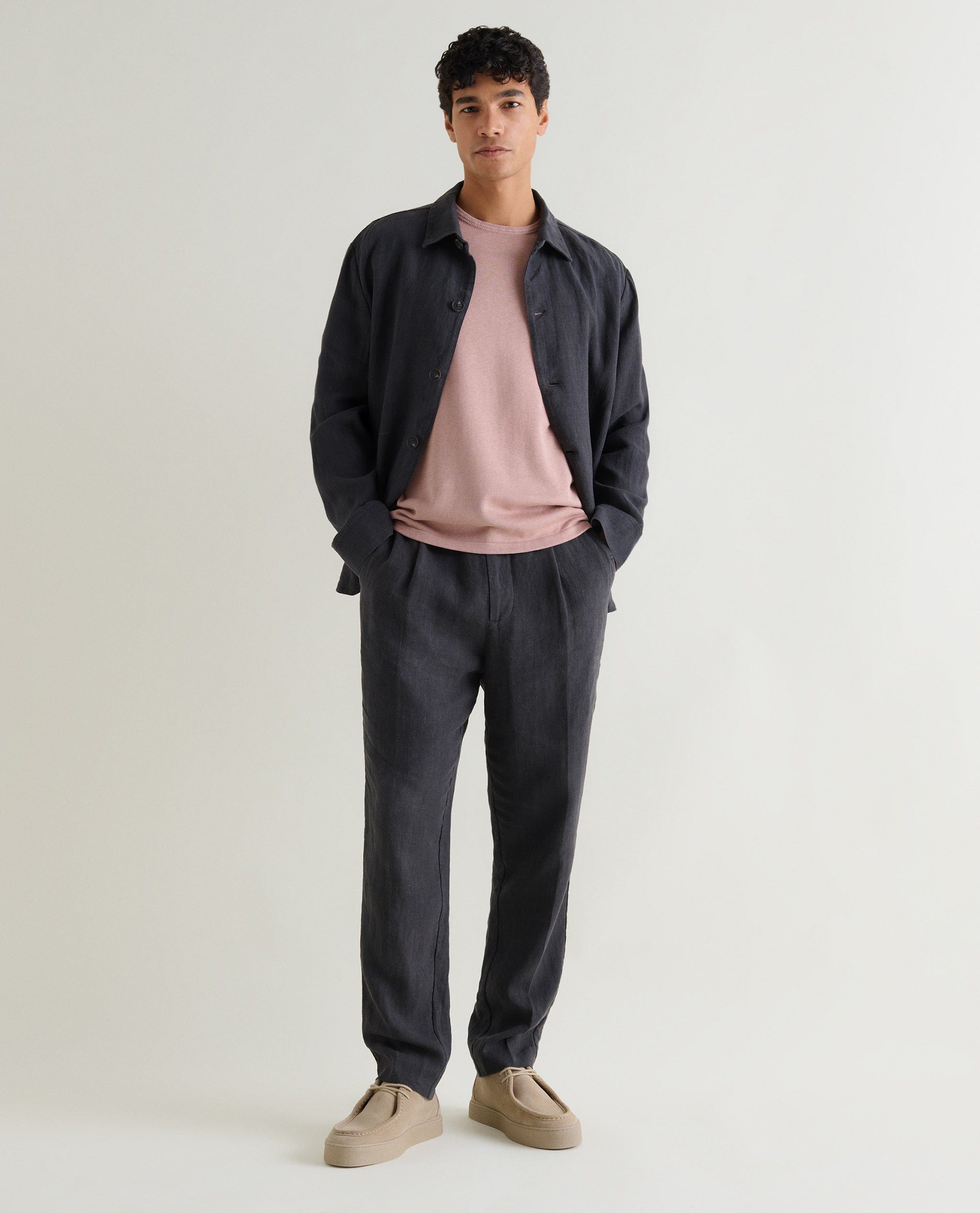 Flax Linen Relaxed Suit Jacket – Rise & Fall