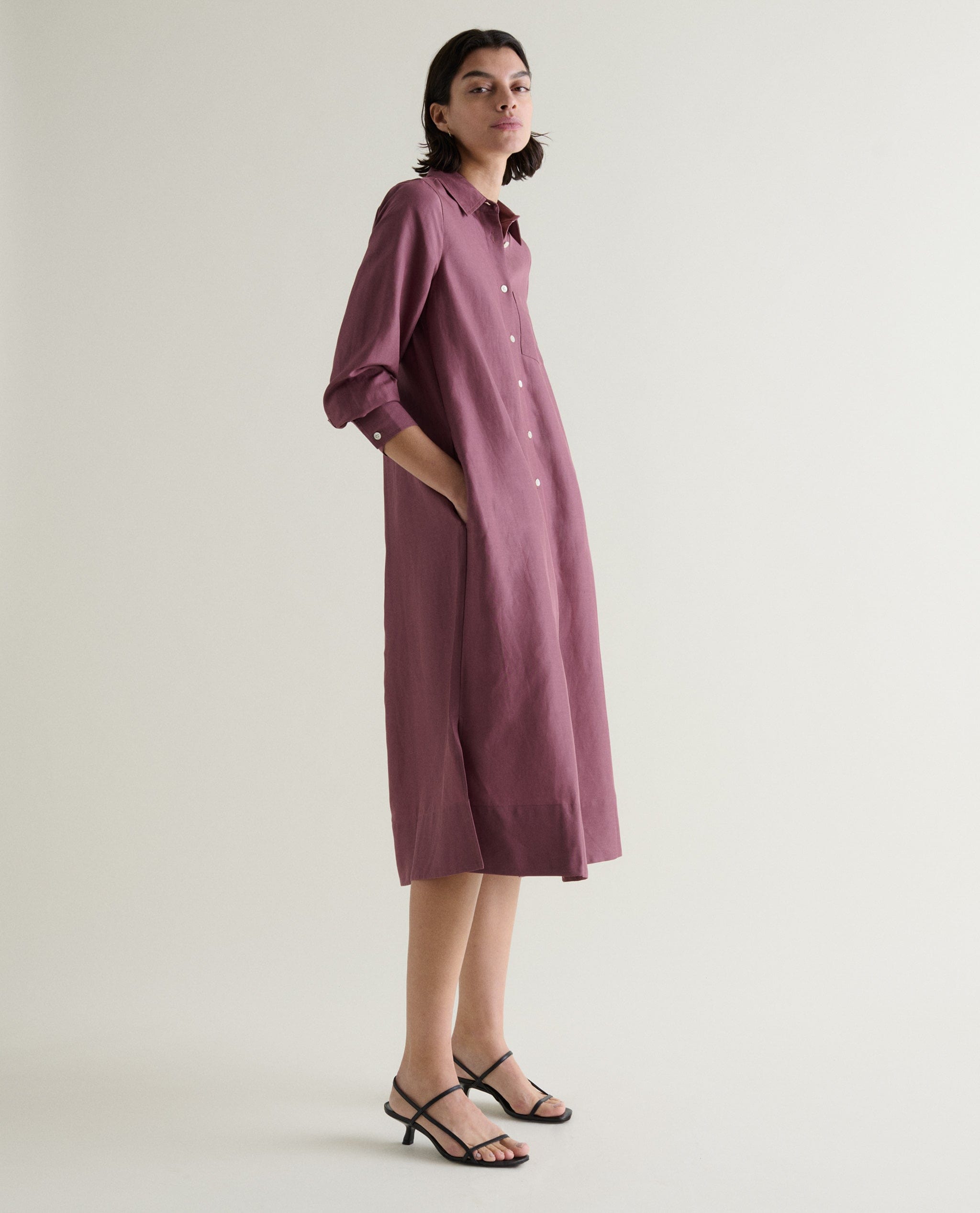 Women's Future-Linen Shirt Dress | Rise & Fall