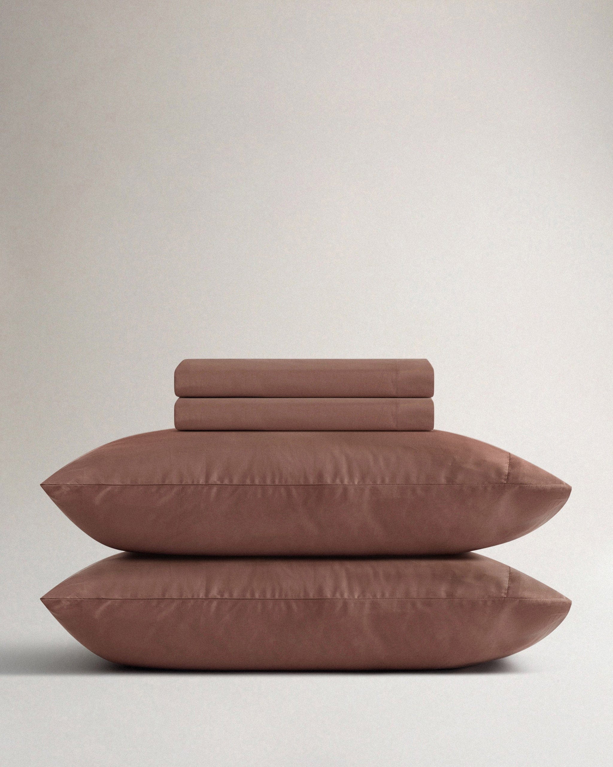 The Soft & Smooth Cotton Sheet Set - Deep Clay – Rise & Fall