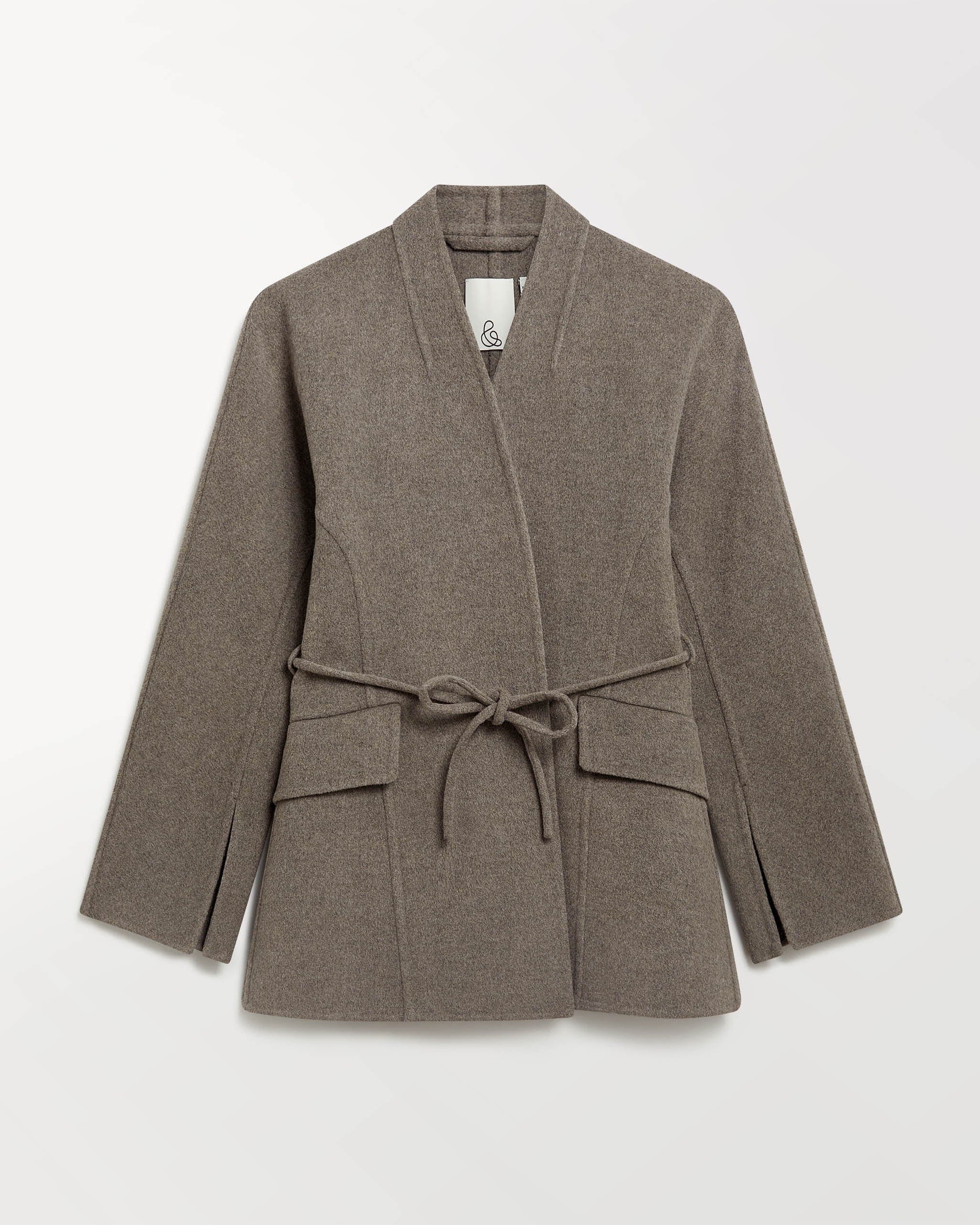 Women's Cashmere Wool Sculptural Jacket | Rise & Fall