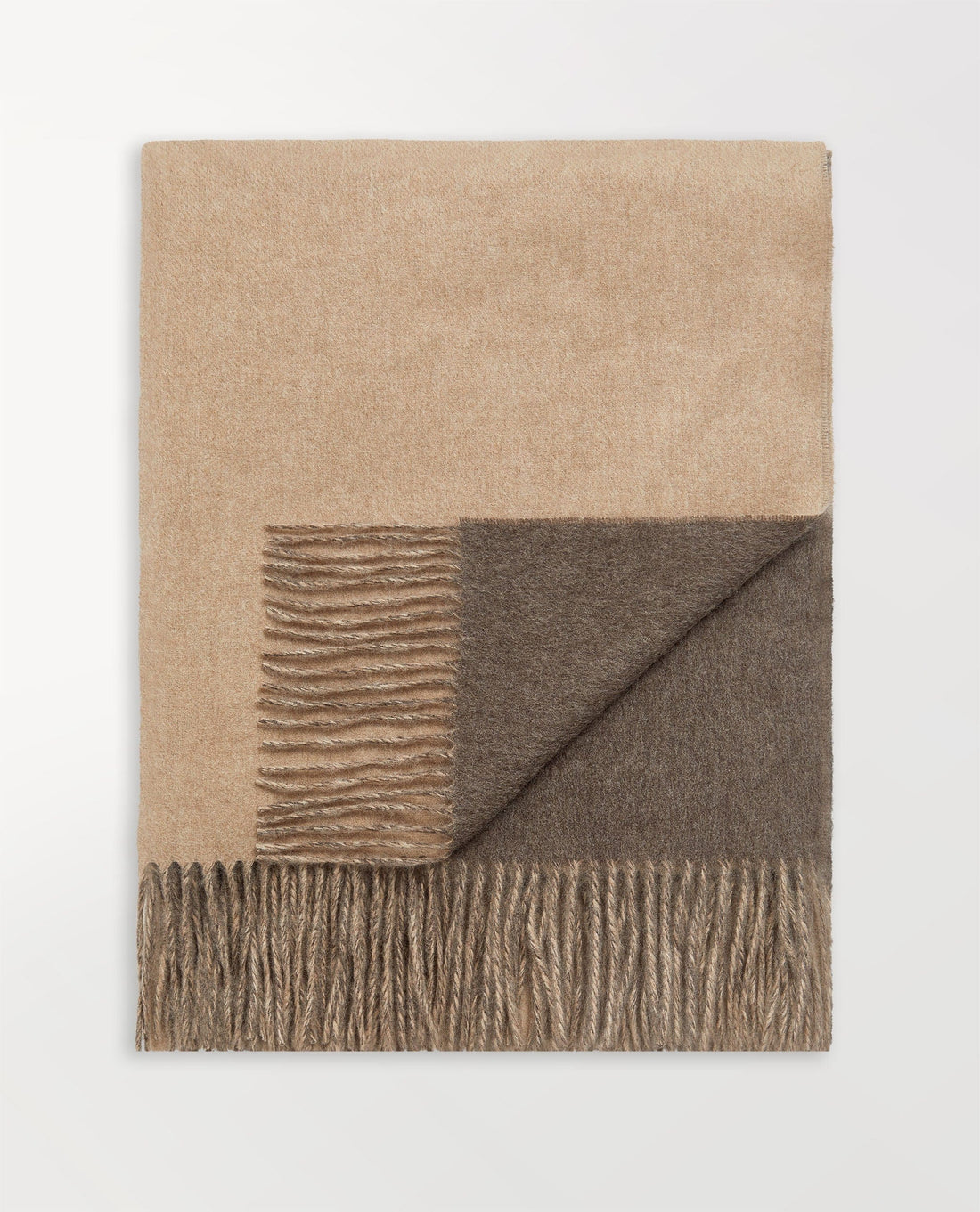 Finest Cashmere Double Faced Wrap | Rise & Fall