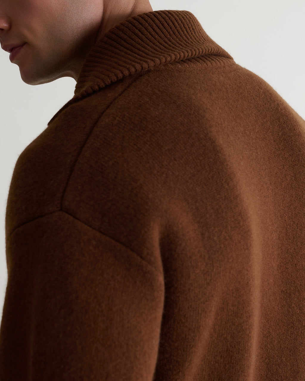 Men's Cashmere Merino Buttoned Cardigan | Rise & Fall